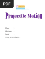 Projectile Motion Lab Report | PDF | Projectiles | Spacetime