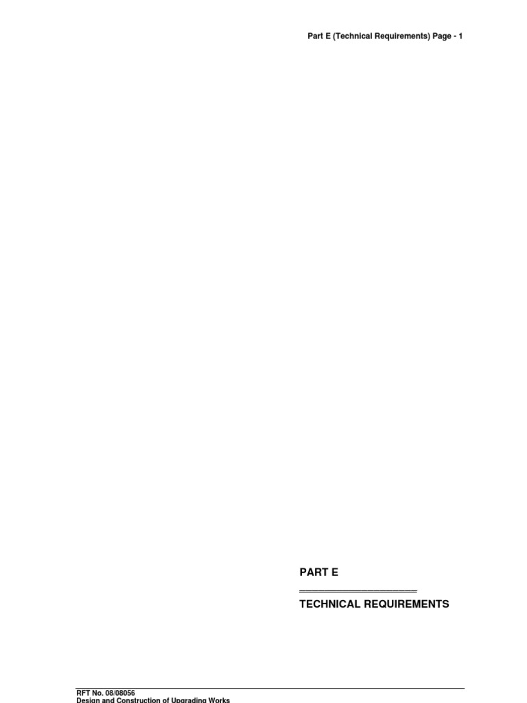 Technical Requirements PDF | PDF | Electrical Substation | Verification ...