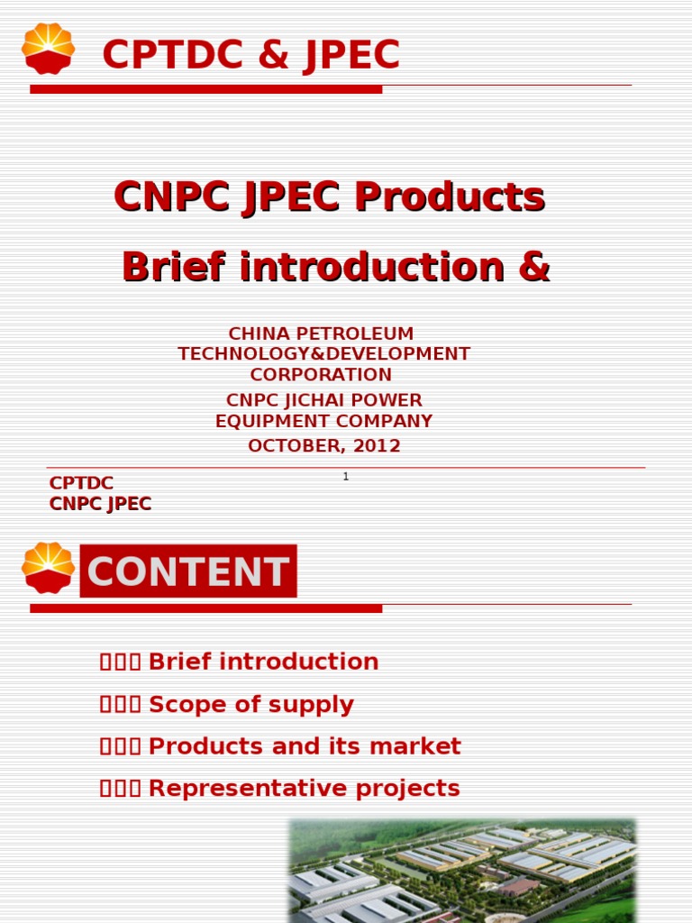 Brief Introduction of CNPC JPEC | PDF | Natural Gas | Oil Well