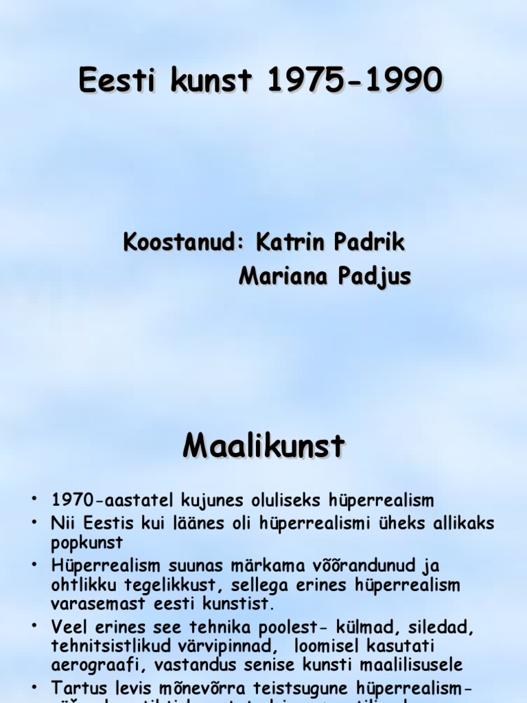 Eesti Kunst 1975-1990.a. | PDF