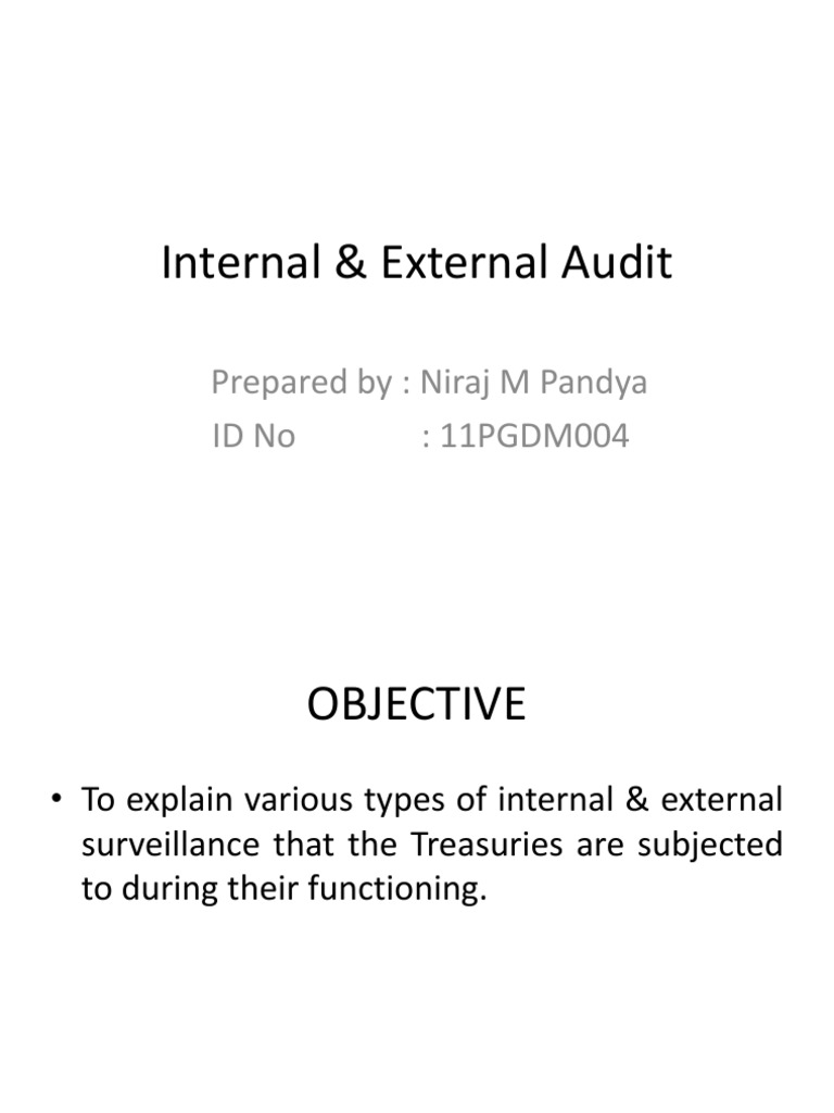 Internal & External Audit | PDF | Reserve Bank Of India | Audit