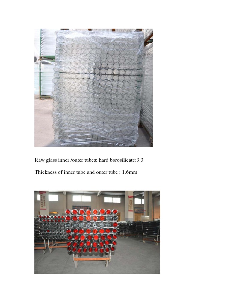 Series of Vacuum Tubes and Heat Pipe Vacuum Tube For Solar Collector ...