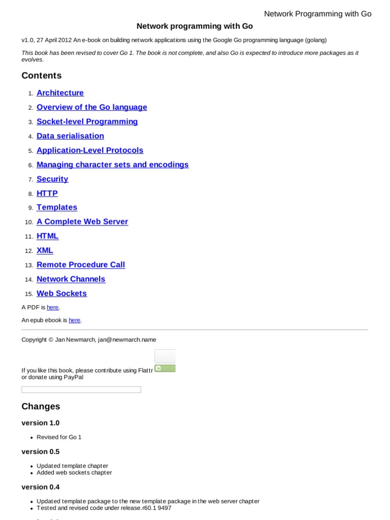 Network Programming With Go | PDF | Osi Model | Internet Protocol Suite
