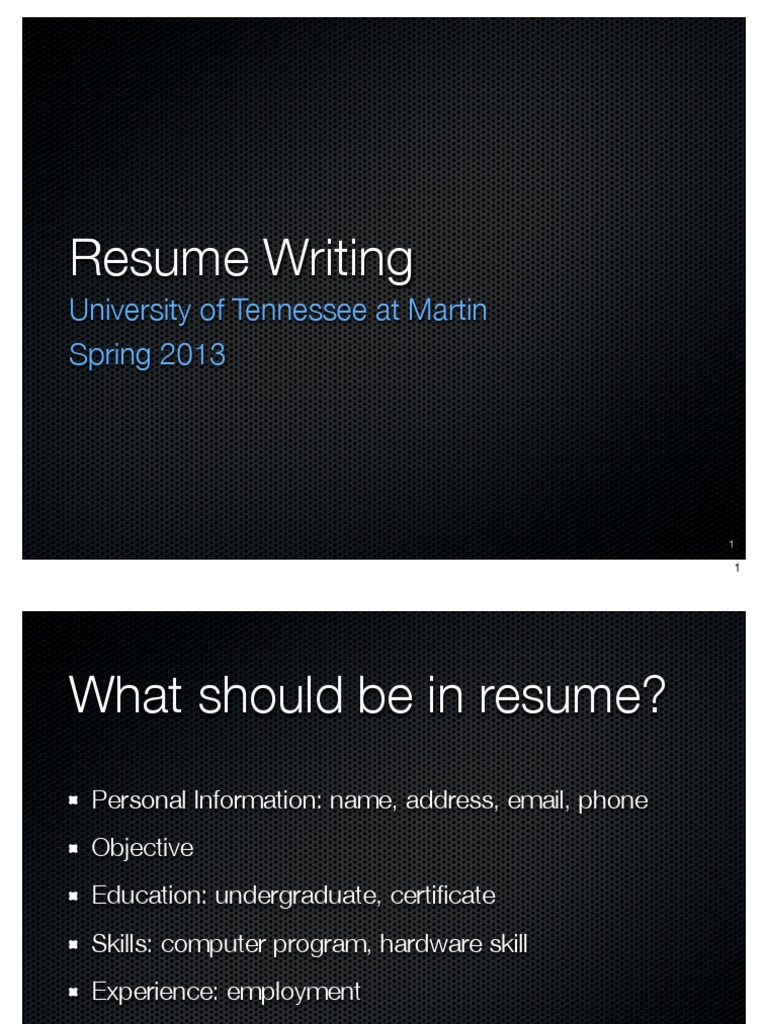 Student Resume Essentials | PDF