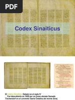 Biblia Codex Sinaiticus Espaol | PDF | Códice | Escritura