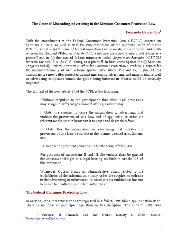 The Cease of Misleading Advertising | PDF | False Advertising | Advertising