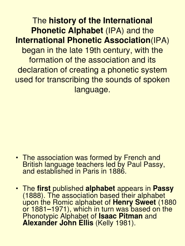 The History of The International Phonetic Alphabet | PDF