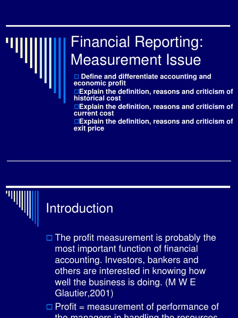 Financial Reporting-Measurement | PDF | Historical Cost | Value (Economics)