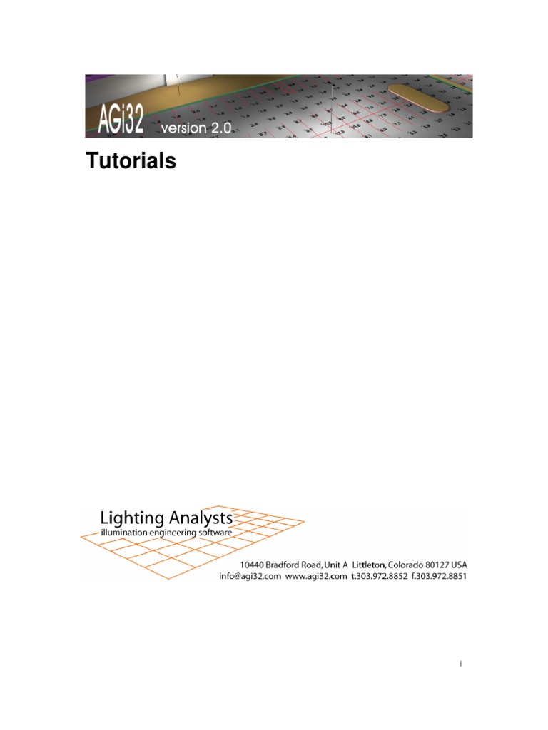 AGI32 V2dot0 Tutorials | PDF | Button (Computing) | Rendering (Computer ...