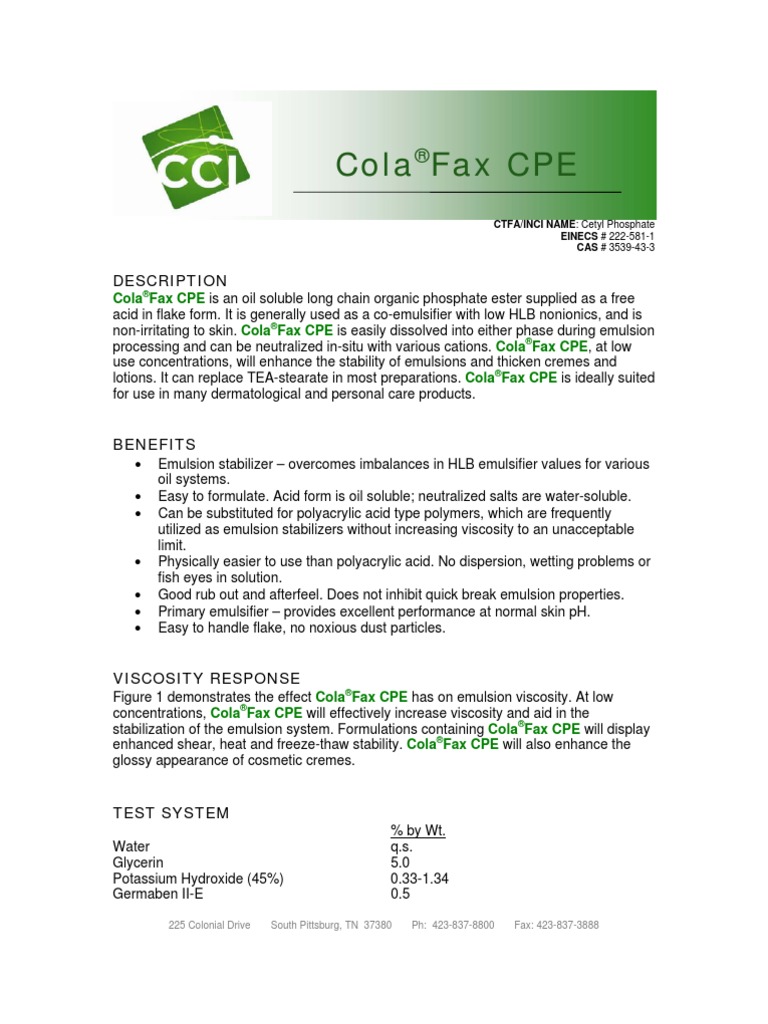 ColaFax CPE | PDF