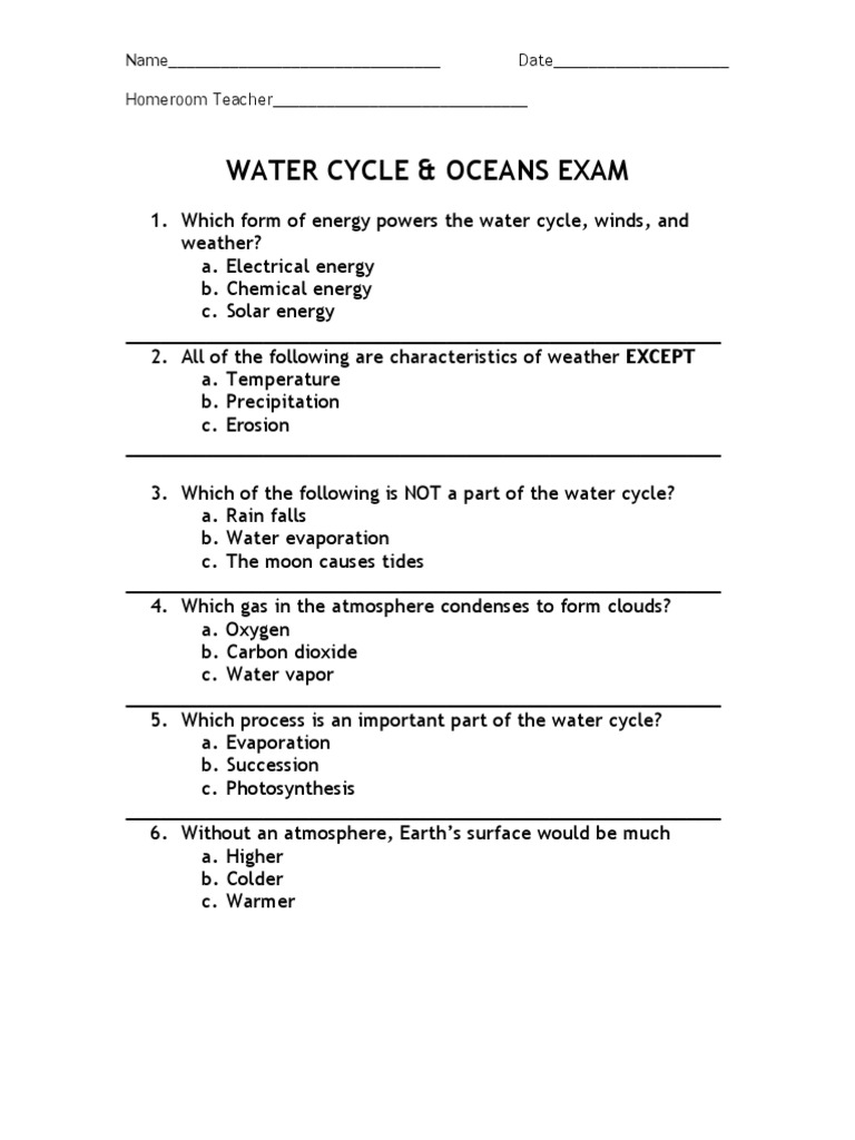 Water Cycle | PDF | Water Cycle | Evaporation
