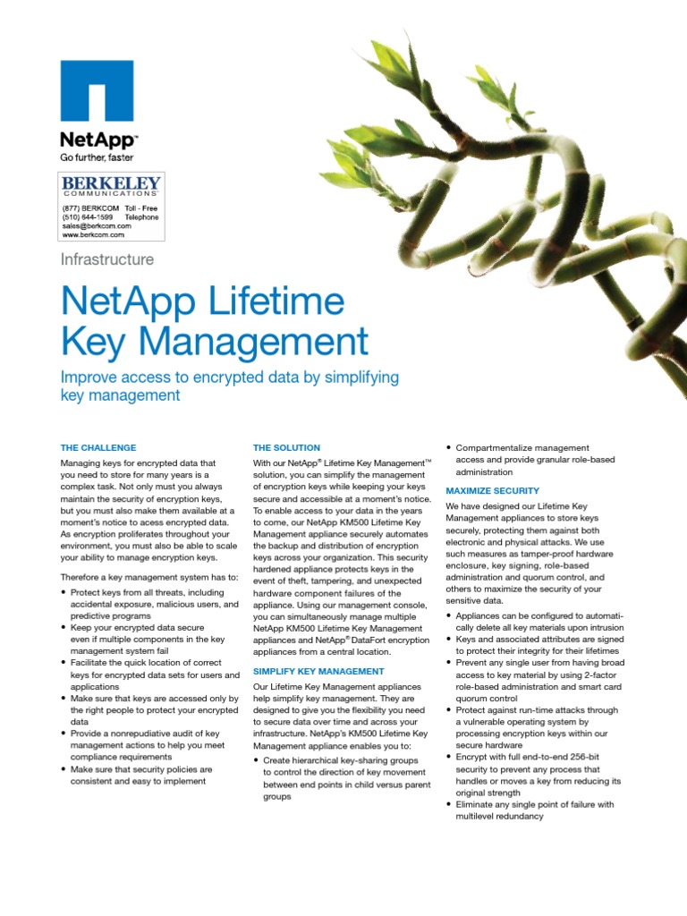 Lifetime Key Management | PDF