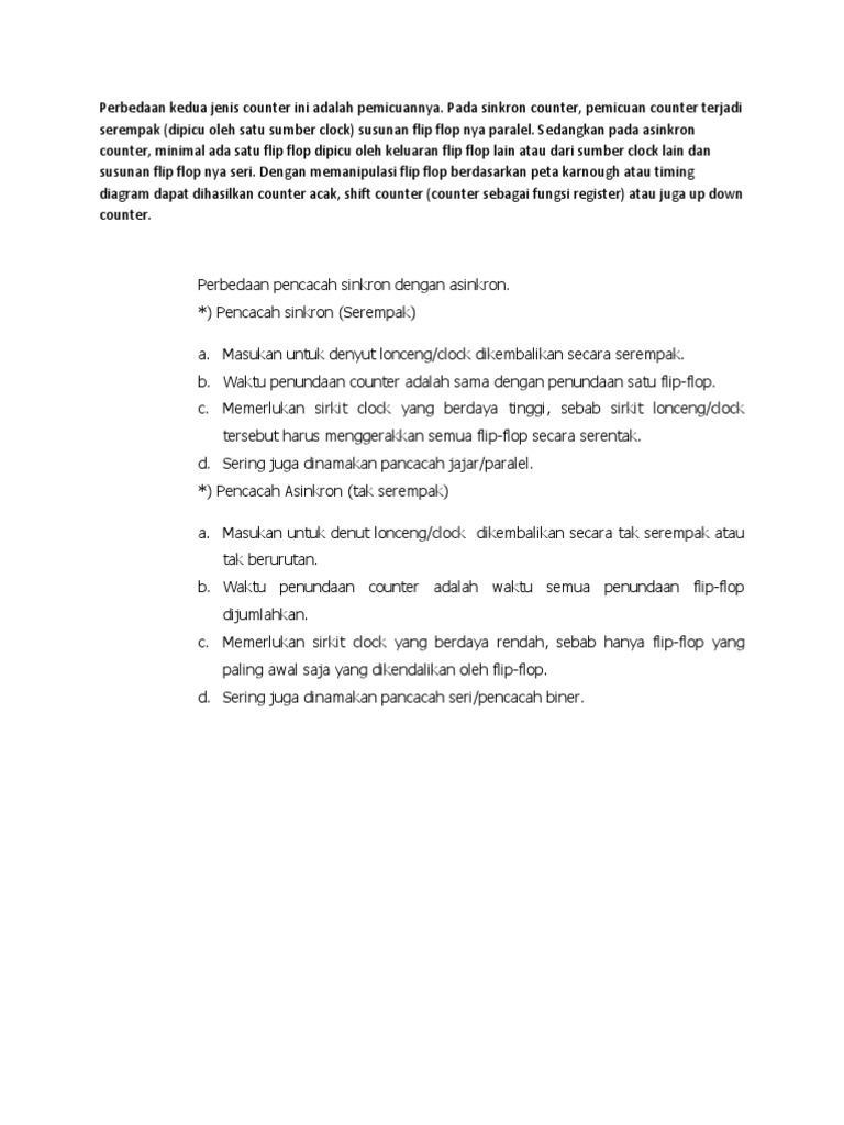 Perbedaan Sinkron Dan Asinkron | PDF