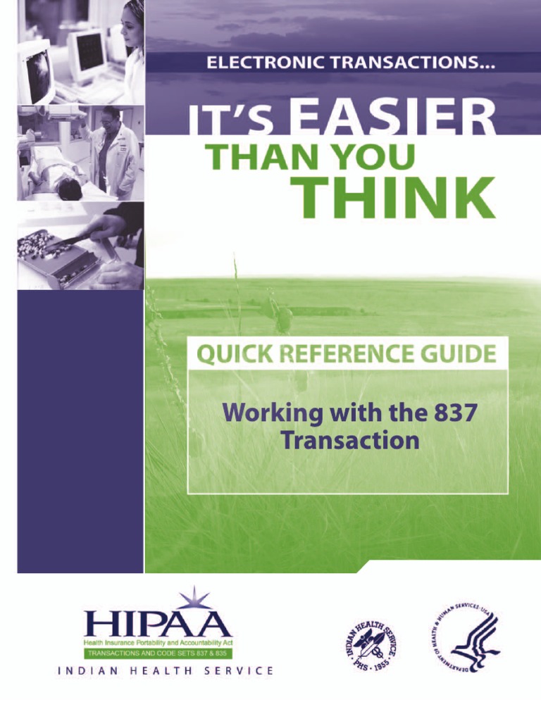 837 Guide | PDF | Health Insurance Portability And Accountability Act ...