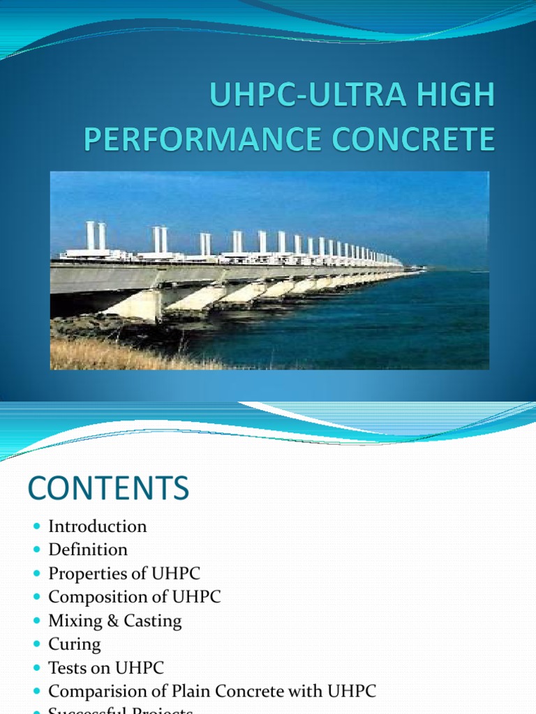 Ultra High Performance Concrete | PDF | Concrete | Engineering