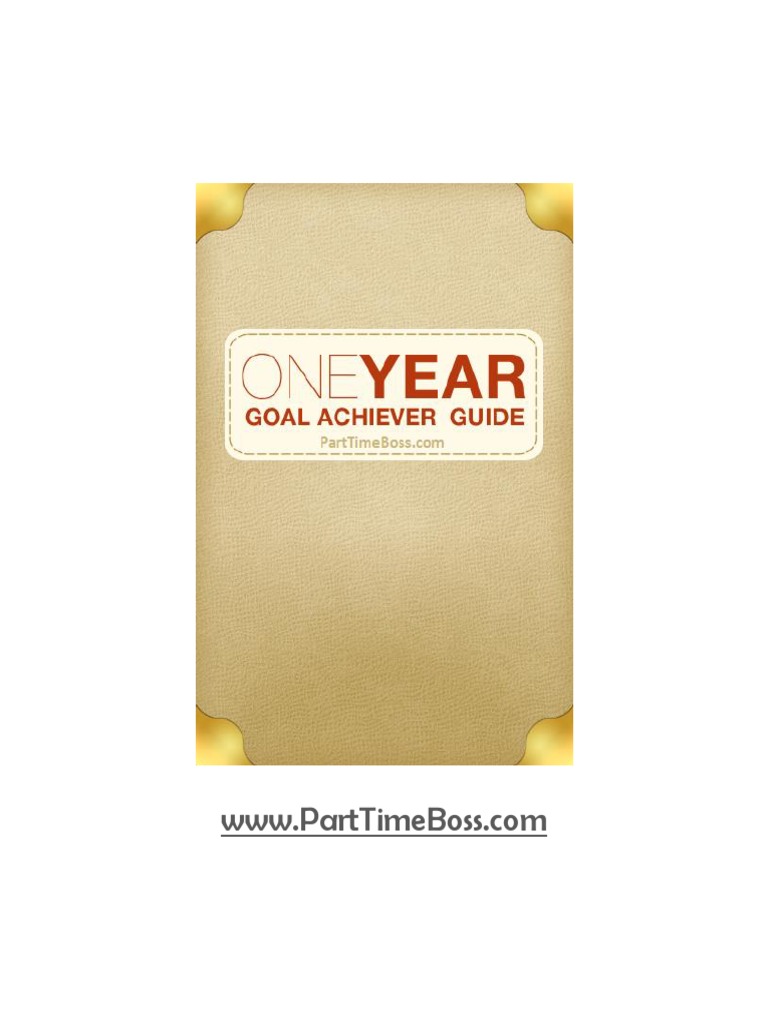 One Year Goal Setting Worksheet | Habits | Motivation