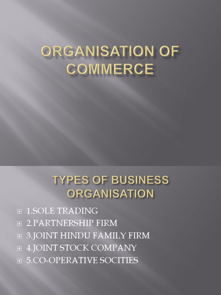Types of Business Organizations | PDF | Business | Finance & Money ...