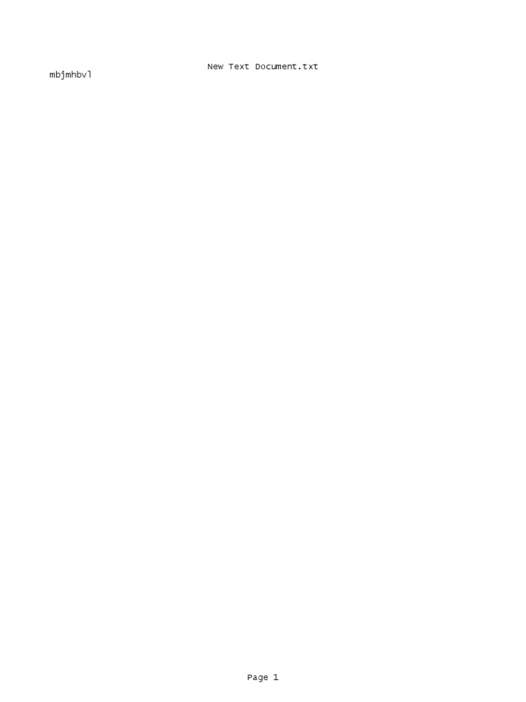 New Text Document - TXT MBJMHBVL | PDF
