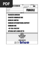 Airblue Office Locations and Contacts | PDF