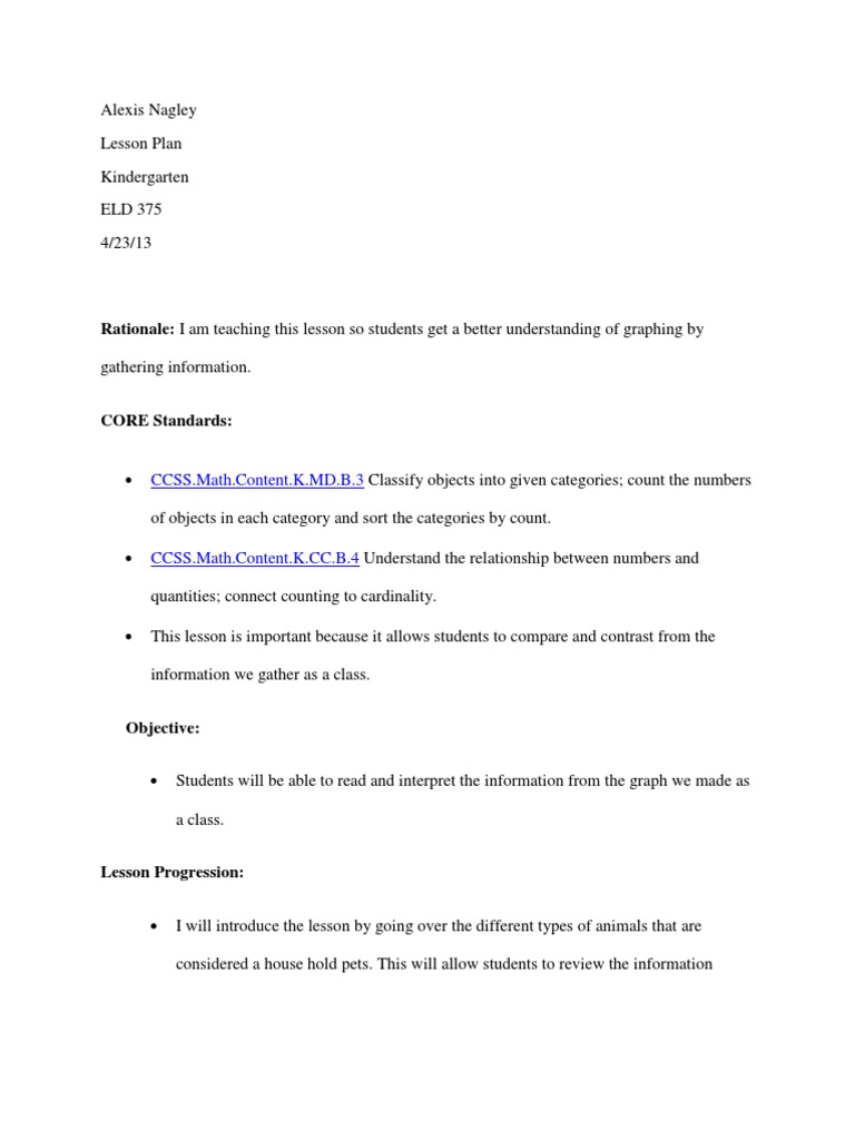 Graphing Lesson Plan | PDF | Lesson Plan | Reading Comprehension