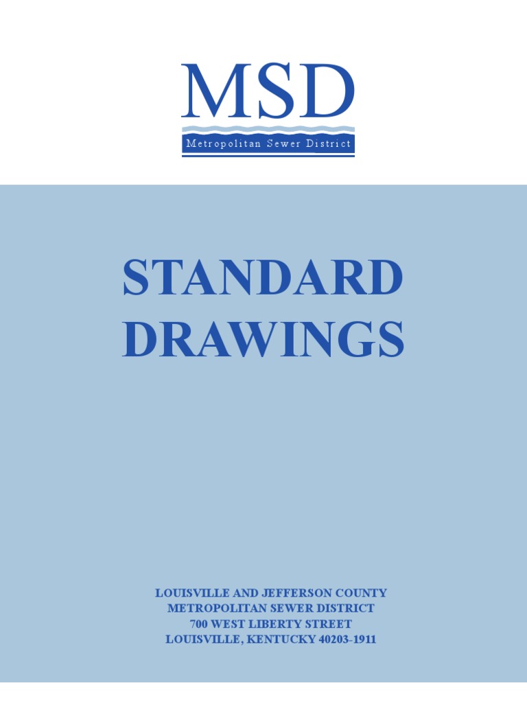 MSD STD Drawings | PDF | Storm Drain | Drainage