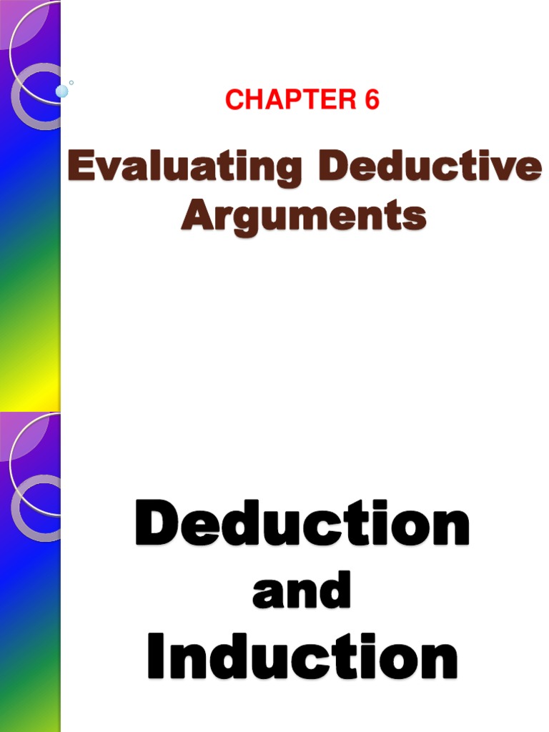 Evaluating Deductive and Inductive Arguments | PDF | Argument | Deductive Reasoning