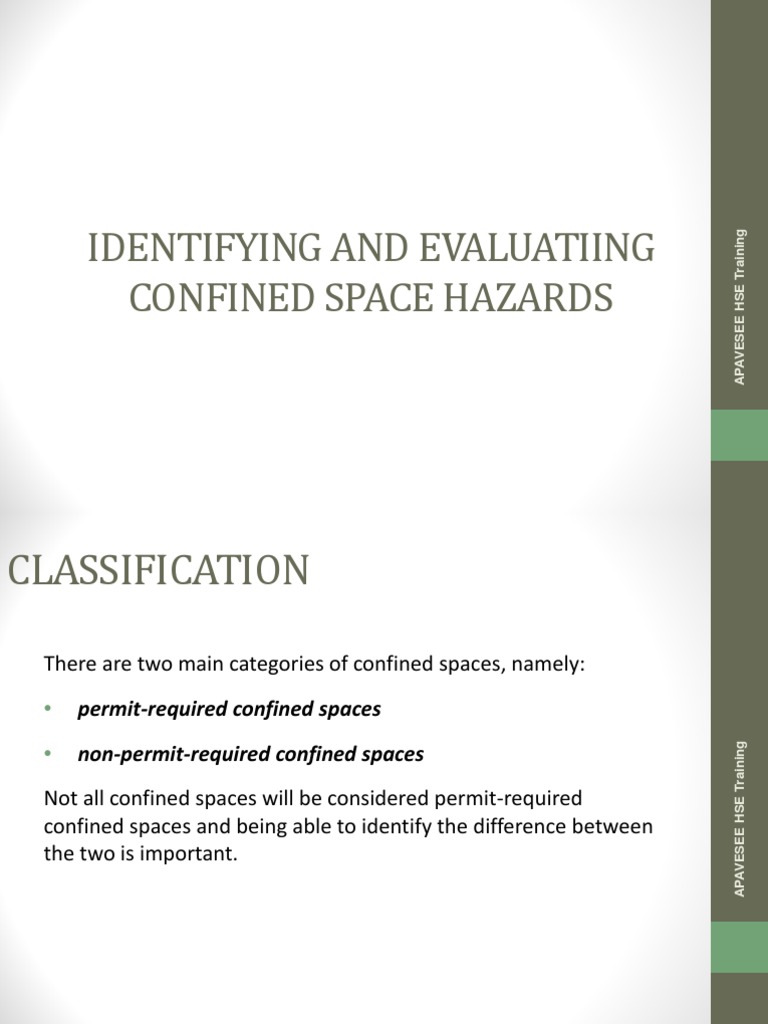 002 Identifying and Evaluating Confined Space Hazards | PDF | Carbon ...