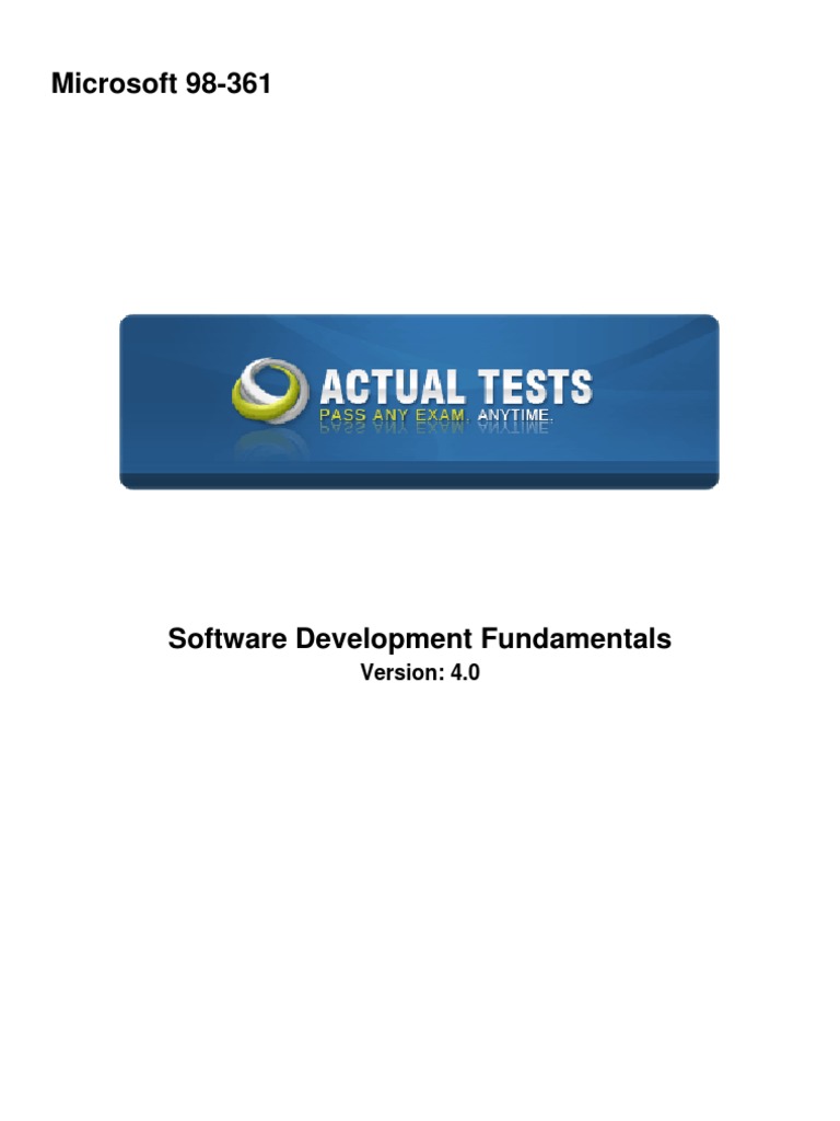 98 361 Actual Test Pdf C Sharp Programming Language Inheritance Object Oriented