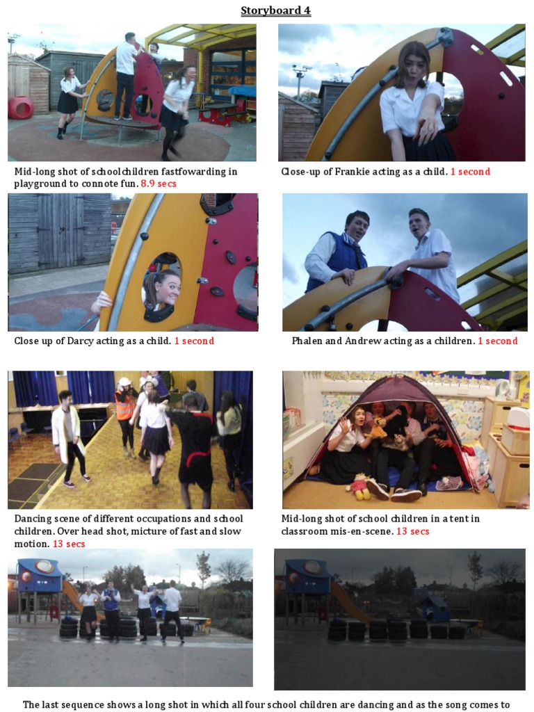 Schoolchildren Dance Storyboard Summary | PDF