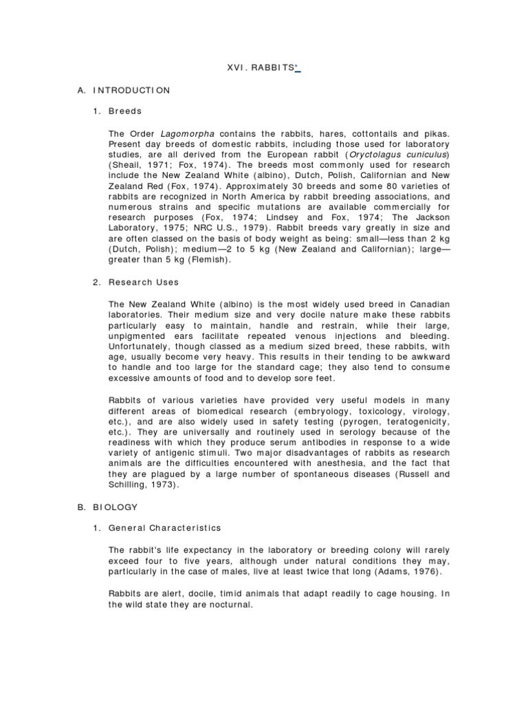 Rabbits 1 | PDF | Anesthesia | Infection