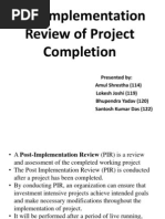 Post Implementation Review Report: Template | PDF | Goal | Reliability ...