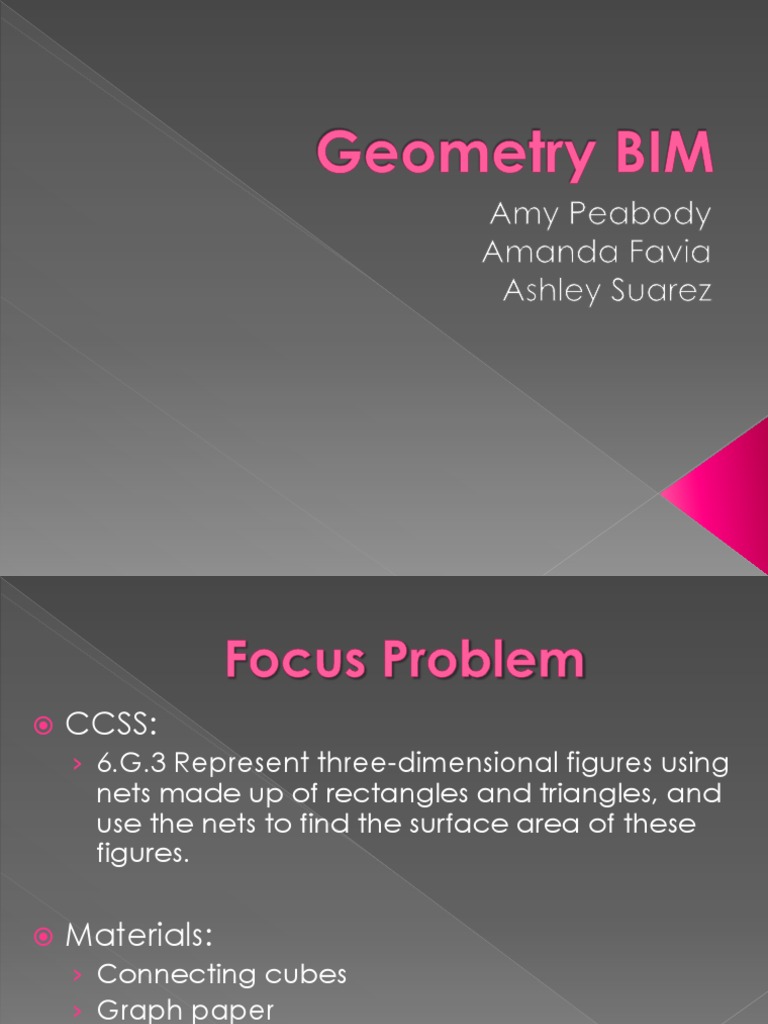 BIM Presentation Geometry | PDF | Fraction (Mathematics) | Rectangle
