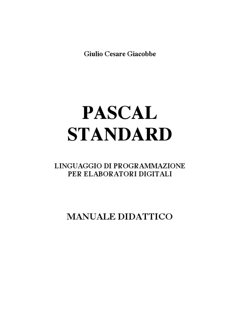 Pascal Standard | PDF