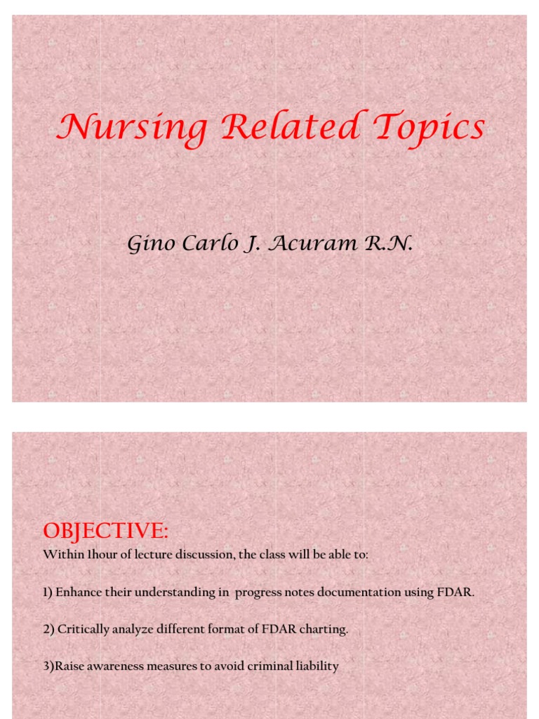 Fdar | PDF | Wound | Patient