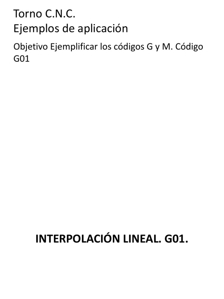 G01 Interpolacion Lineal | PDF | Science | Enseñanza de matemática