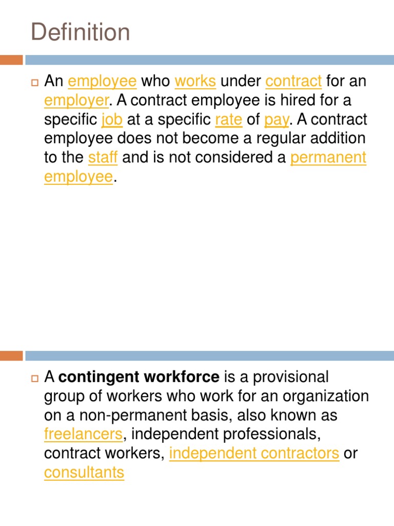 Employee vs. Contract Worker Insights | PDF | Career & Growth | Business