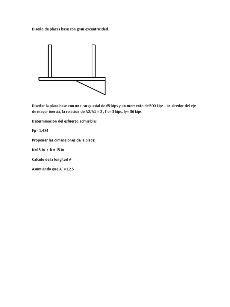 Diseño de Placas Base Con Gran Excentricidad | PDF | Ingeniería ...