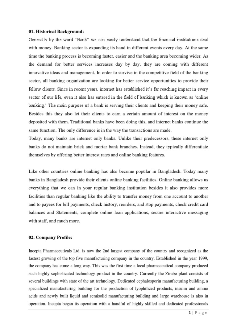 Historical Background | PDF | Online Banking | Banks & Banking