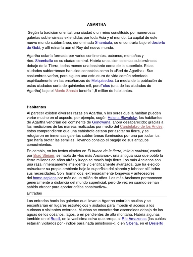 Agartha | PDF | Naturaleza