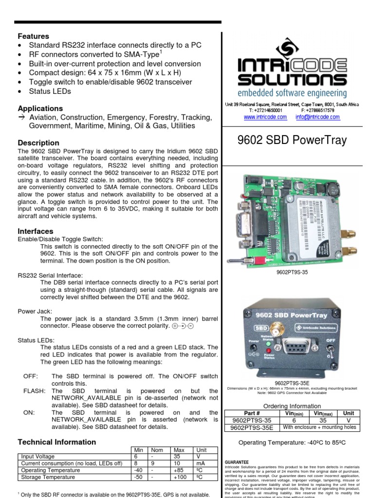 9602 SBD PowerTray | PDF | Electrical Connector | Computer Engineering