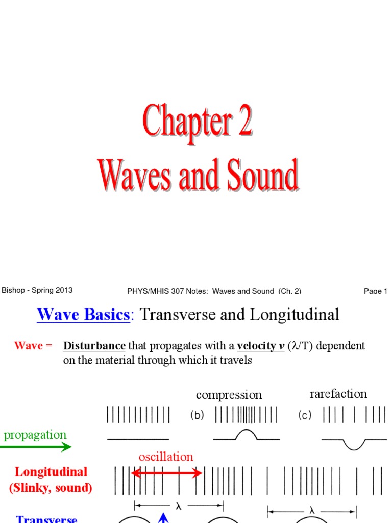 Waves and Sound Concepts Overview | PDF | Waves | Refraction