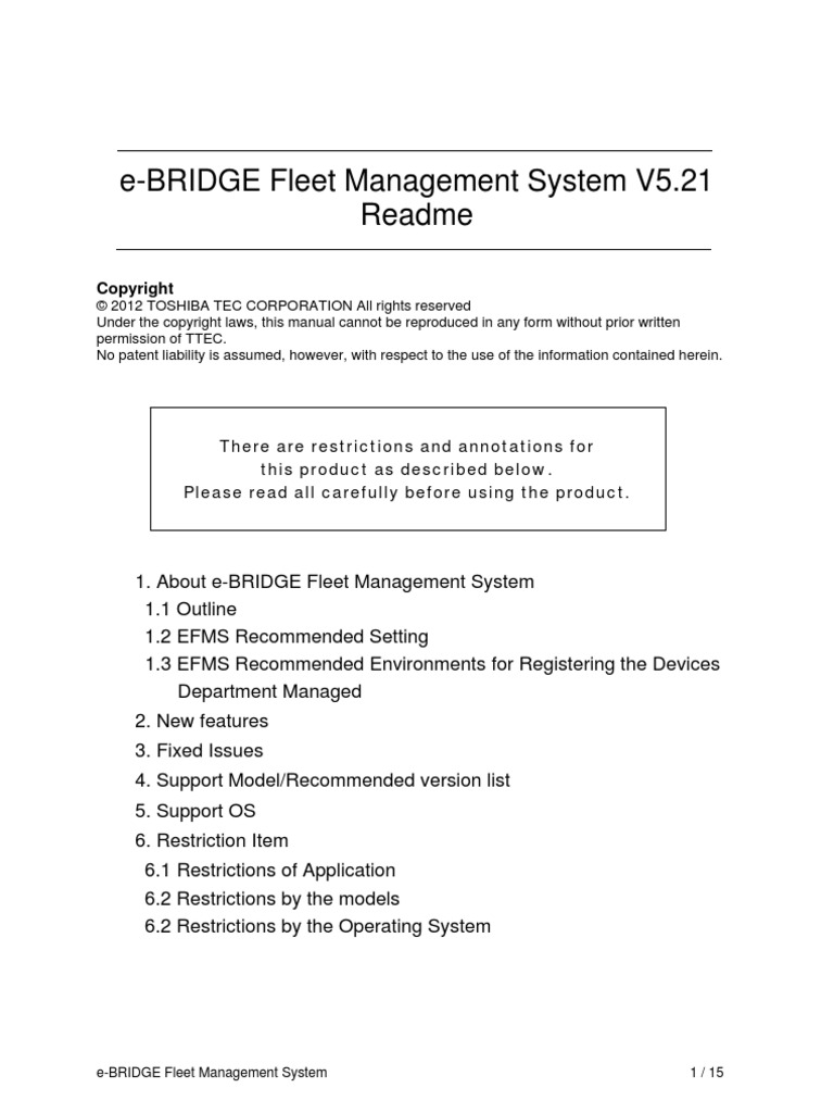 Efms v521 Readme e | PDF | Microsoft Windows | Operating System