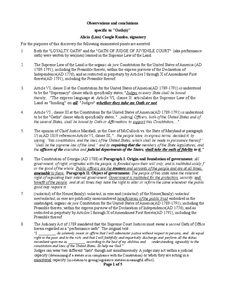 Explanation of these "oaths" | Oath Of Office | Supremacy Clause