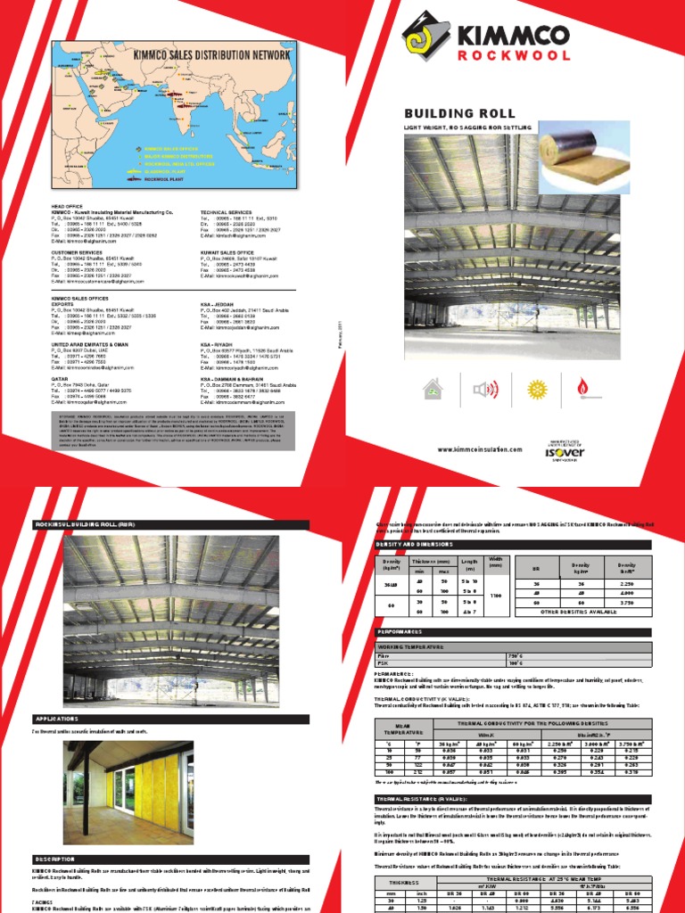 Rockwool Building Roll ENG | PDF | Roof | Building Insulation