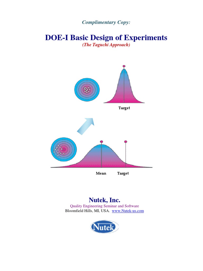 DOE Taguchi Basic Manual1 | PDF | Design Of Experiments | Experiment