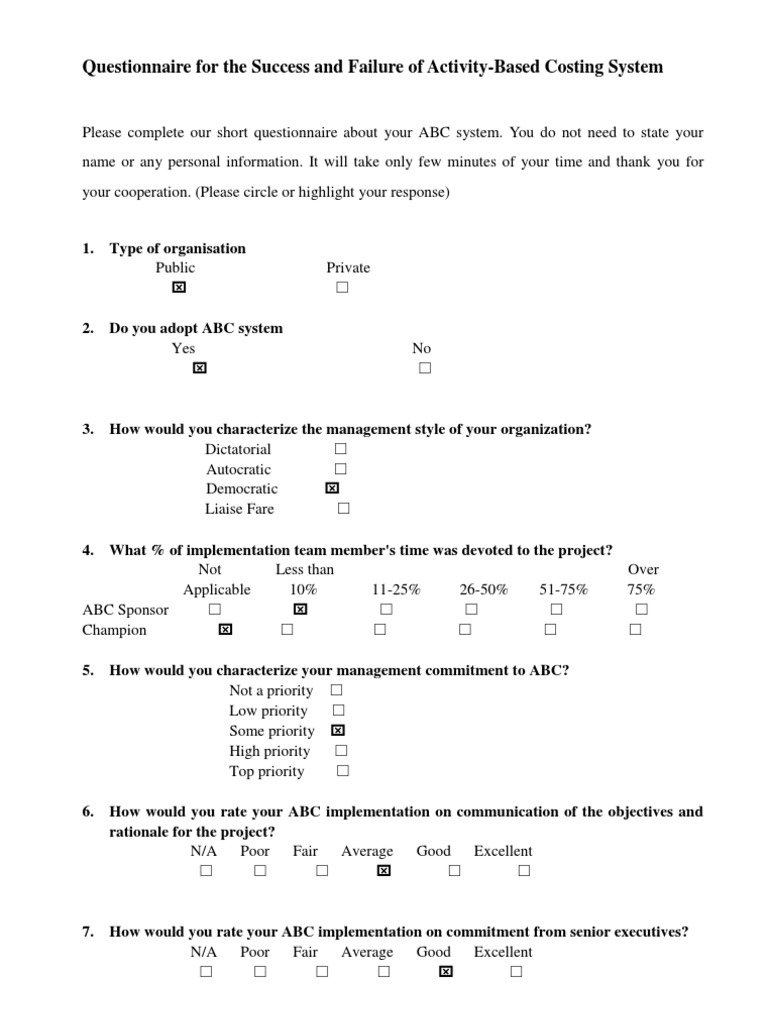 ABC Questionnaire Oct 12 | Download Free PDF | American Broadcasting ...