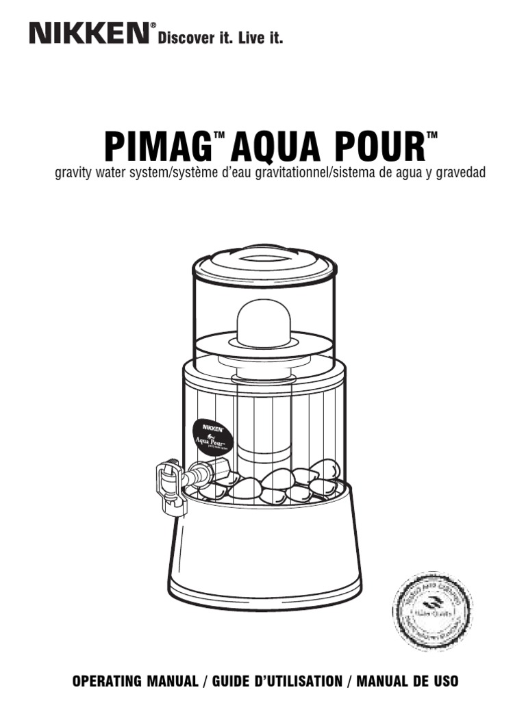 PiMag Aqua Pour Gravity Water System/syst | PDF | Filtration | Tap (Valve)