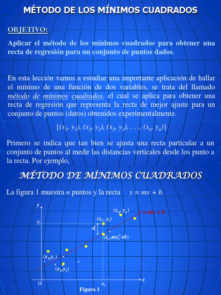 Métodos de Minimos Cuadrados | PDF | Mínimos cuadrados | Regresión lineal