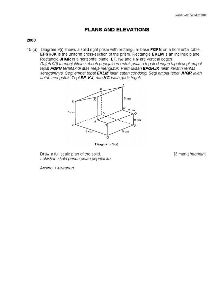 Plan and Elevation | PDF