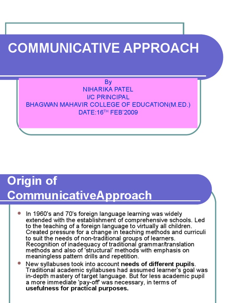 Communicative Approach | Learning | Neuropsychological Assessment